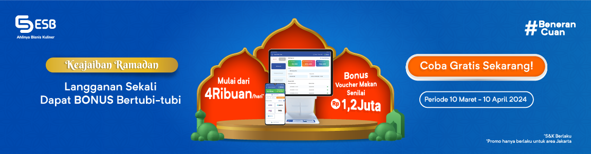 Aplikasi Point of Sales (POS) untuk Bisnis F&B - ESB POSLite